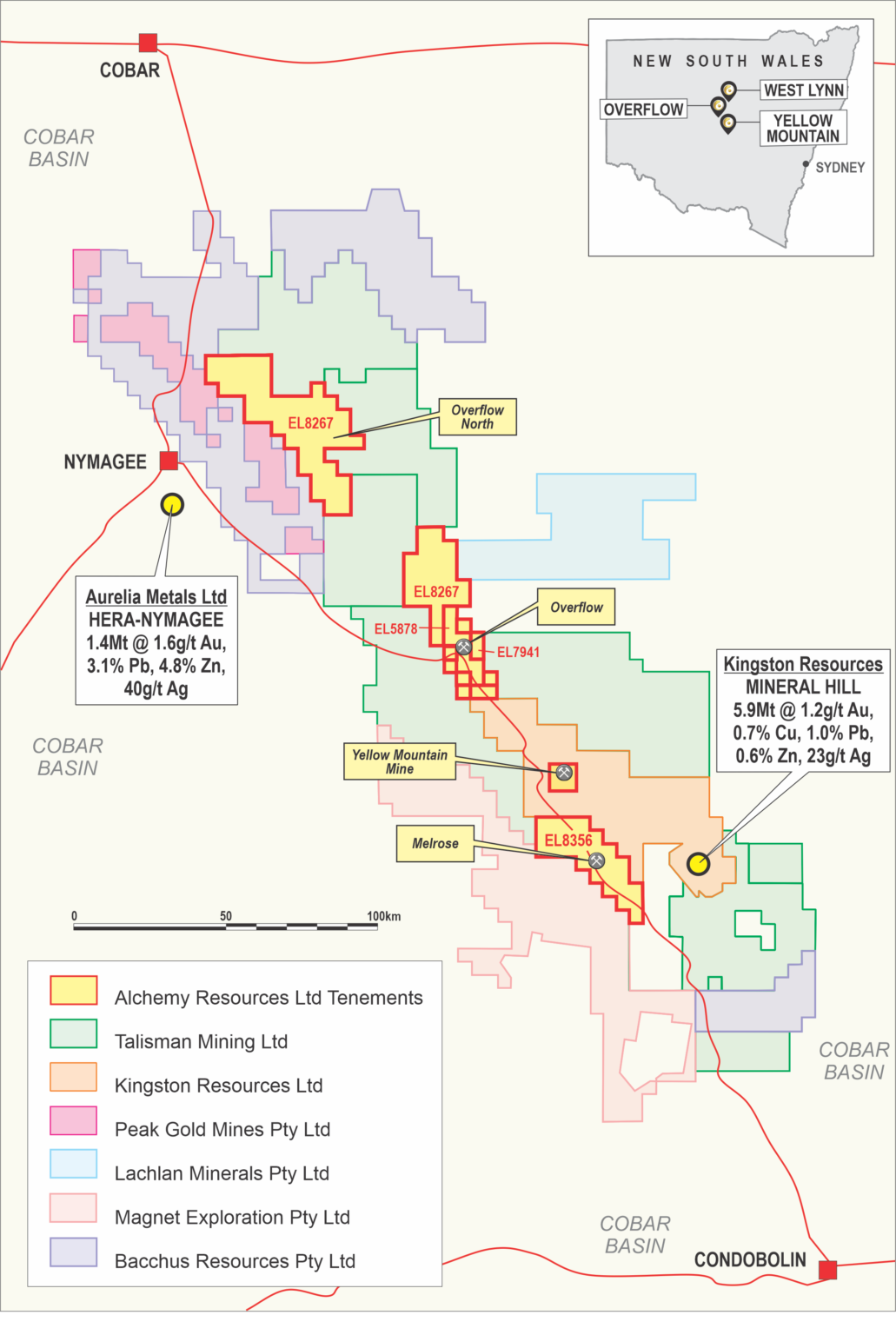 Cobar Basin / Lachlan Fold Belt Projects (NSW) – Alchemy Resources Limited